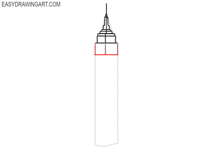 How to Draw the Empire State - Easy Drawing Art
