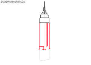 How to Draw the Empire State - Easy Drawing Art