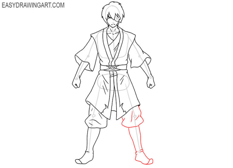 How to Draw Zuko - Easy Drawing Art