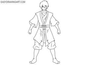 How to Draw Zuko - Easy Drawing Art
