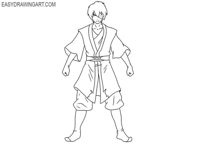 How to Draw Zuko - Easy Drawing Art