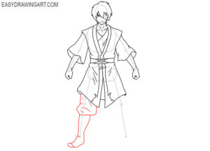 How to Draw Zuko - Easy Drawing Art