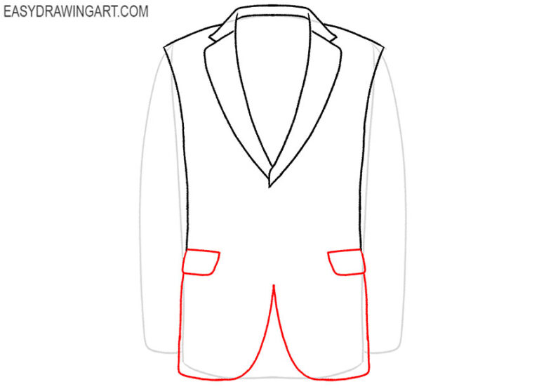 How to Draw a Blazer - Easy Drawing Art
