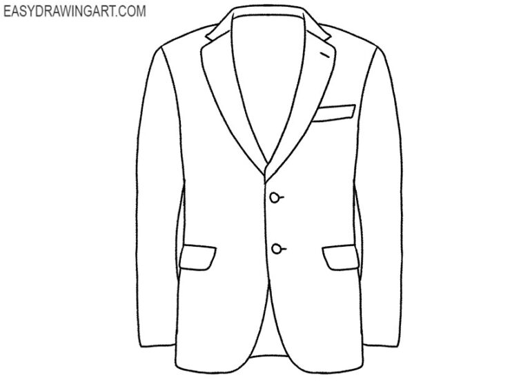 How to Draw a Blazer - Easy Drawing Art