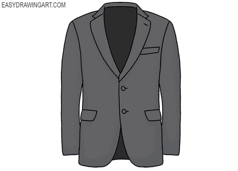 How to Draw a Blazer - Easy Drawing Art