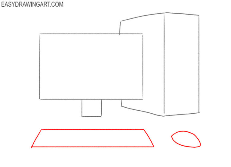 How to Draw a Computer - Easy Drawing Art