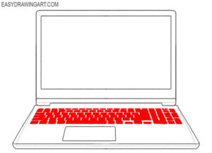 How to Draw a Laptop - Easy Drawing Art