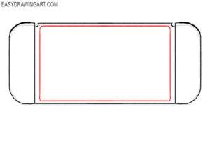 How to Draw a Nintendo Switch - Easy Drawing Art