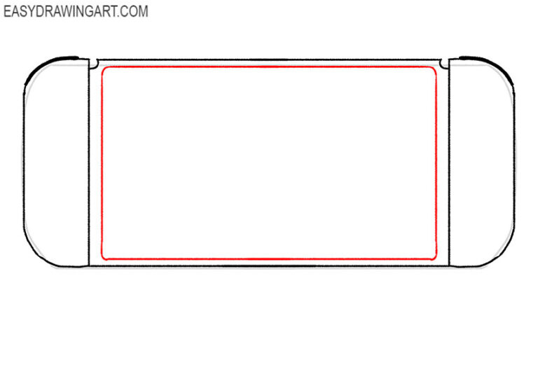 How to Draw a Nintendo Switch - Easy Drawing Art