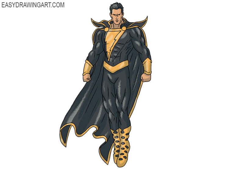 How to Draw Black Adam - Easy Drawing Art