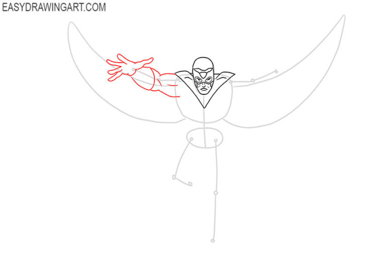 How to Draw Falcon - Easy Drawing Art