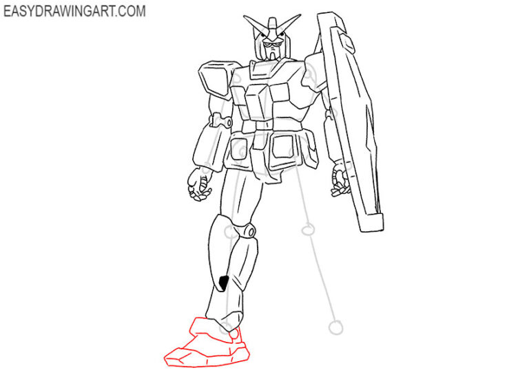 How to Draw Gundam - Easy Drawing Art