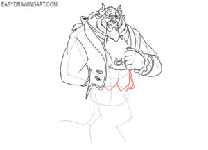 How to Draw the Beast - Easy Drawing Art