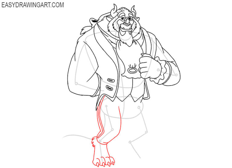 How to Draw the Beast - Easy Drawing Art