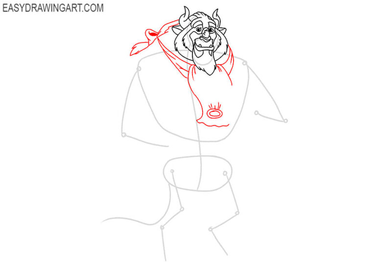 How to Draw the Beast - Easy Drawing Art