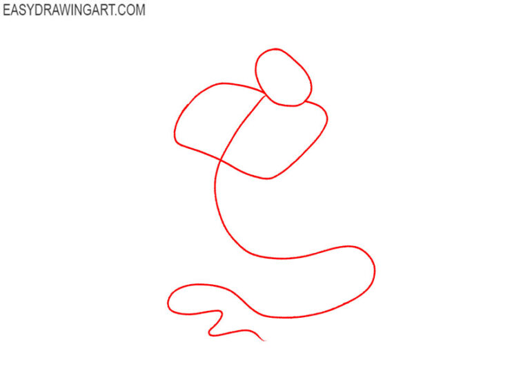 How to Draw the Genie - Easy Drawing Art