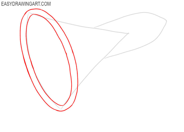 How to Draw a Megaphone - Easy Drawing Art