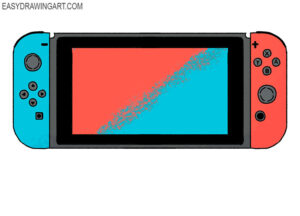 How to Draw a Nintendo Switch - Easy Drawing Art