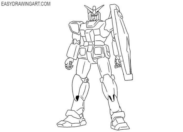 How to Draw Gundam - Easy Drawing Art