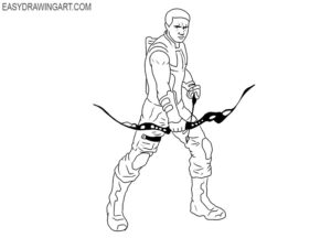 How to Draw Hawkeye - Easy Drawing Art
