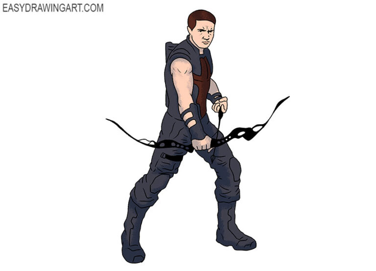 How to Draw Hawkeye - Easy Drawing Art