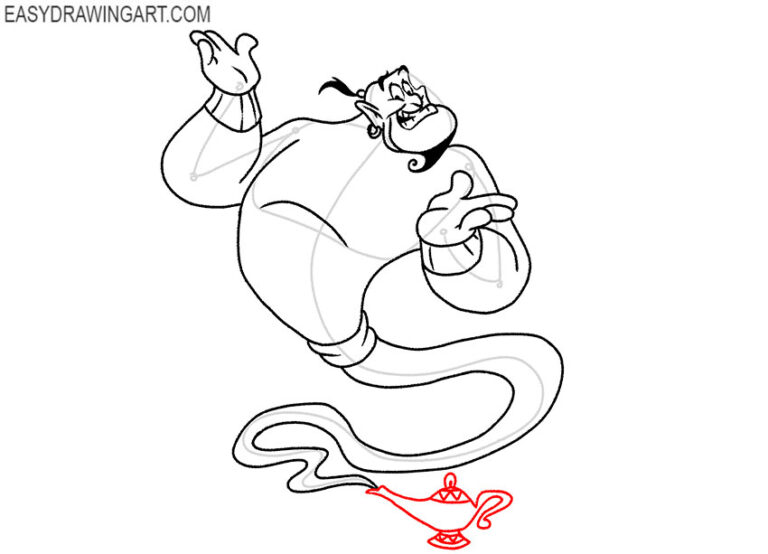 How to Draw the Genie - Easy Drawing Art