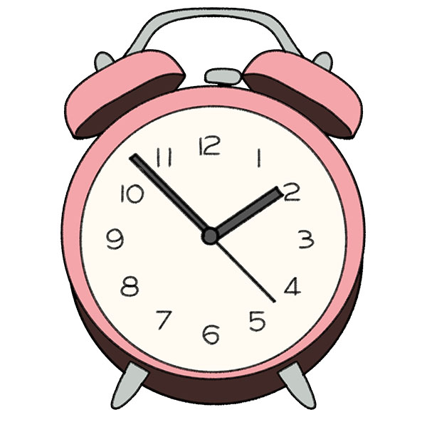 How to Draw an Alarm Clock - Easy Drawing Art