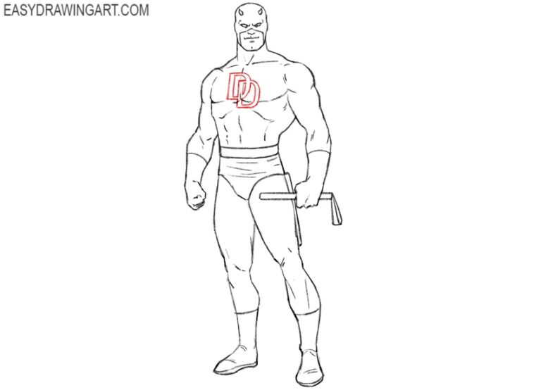 How to Draw Daredevil - Easy Drawing Art