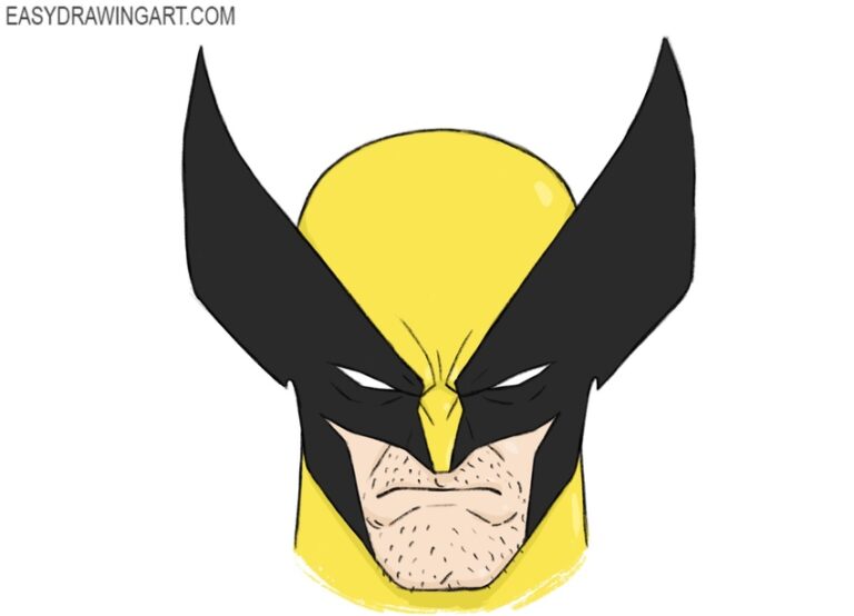 How to Draw Wolverine’s Head - Easy Drawing Art