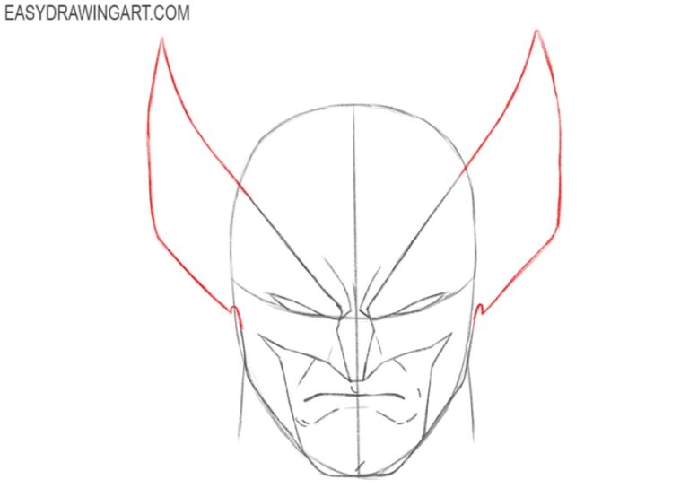 How to Draw Wolverine’s Head - Easy Drawing Art