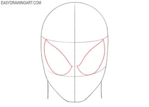 How to Draw Spider-Man’s Head - Easy Drawing Art