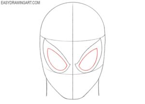 How to Draw Spider-Man’s Head - Easy Drawing Art