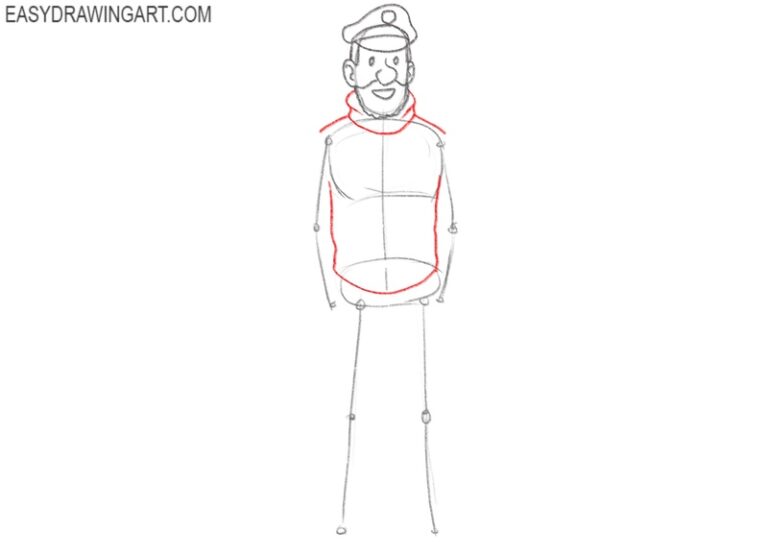 How to Draw Captain Haddock - Easy Drawing Art