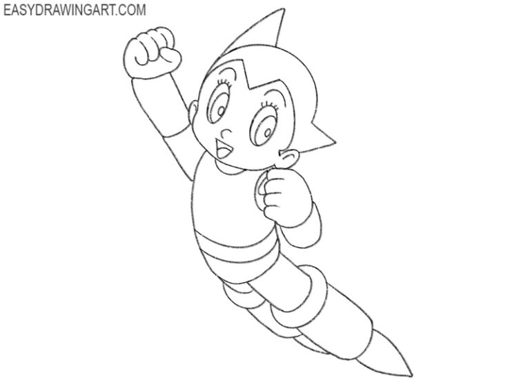 How to Draw Astro Boy - Easy Drawing Art