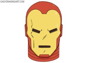 How to Draw Iron Man’s Head - Easy Drawing Art