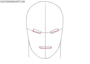 How to Draw Iron Man’s Head - Easy Drawing Art