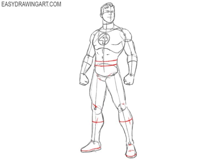 How to Draw Mister Fantastic - Easy Drawing Art