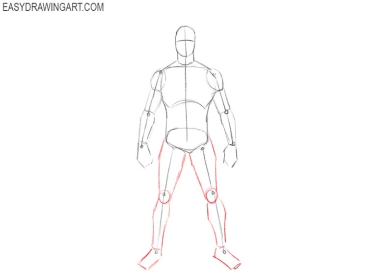 How to Draw the Human Torch - Easy Drawing Art
