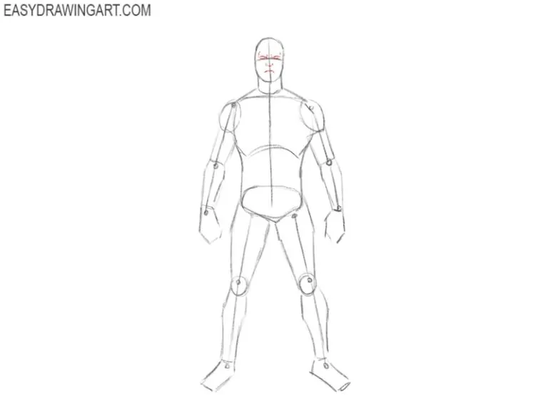 How to Draw the Human Torch - Easy Drawing Art