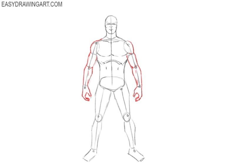 How to Draw the Human Torch - Easy Drawing Art